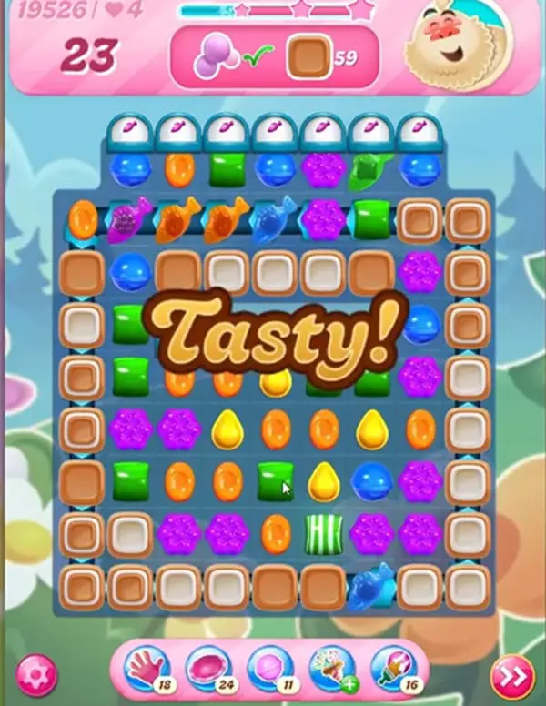 Tips and Walkthrough: Candy Crush Level 19526
