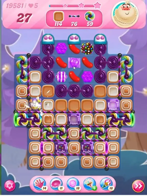 Tips and Walkthrough: Candy Crush Level 19581