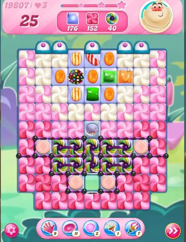Tips and Walkthrough: Candy Crush Level 19807