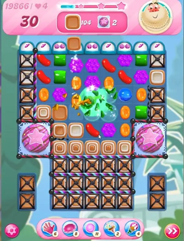 Tips and Walkthrough: Candy Crush Level 19866
